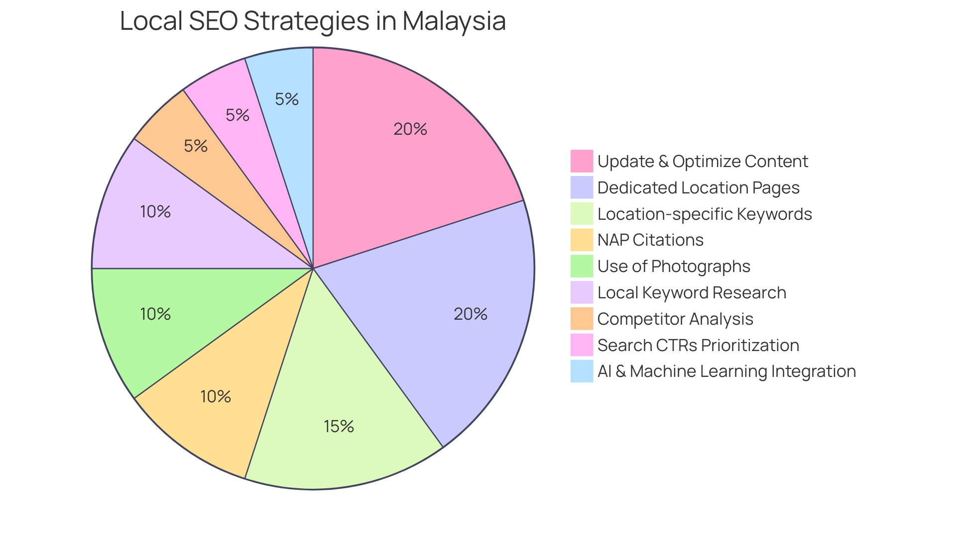 Distribution of Local SEO Strategies